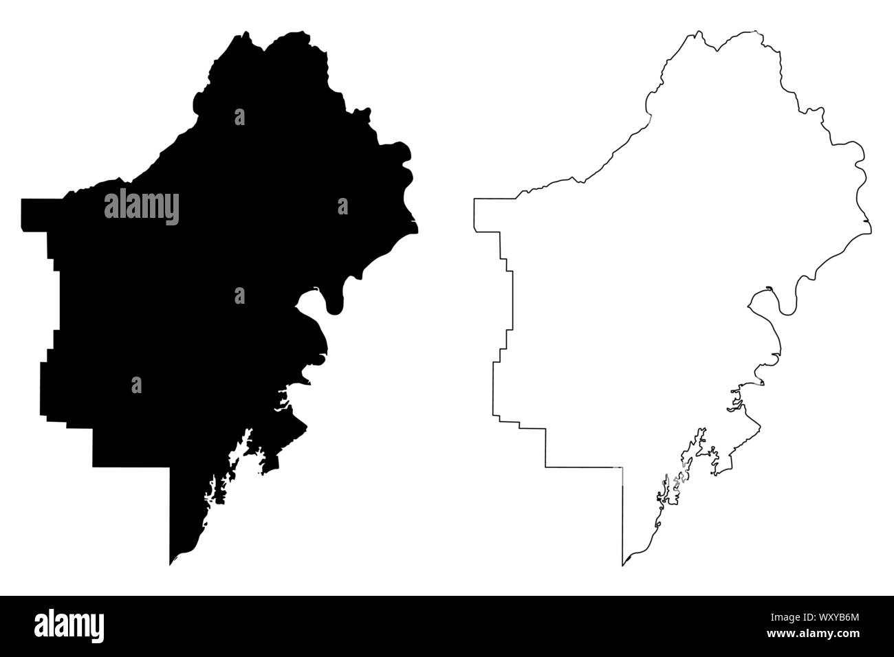 Ashville alabama map Cut Out Stock Images & Pictures - Alamy