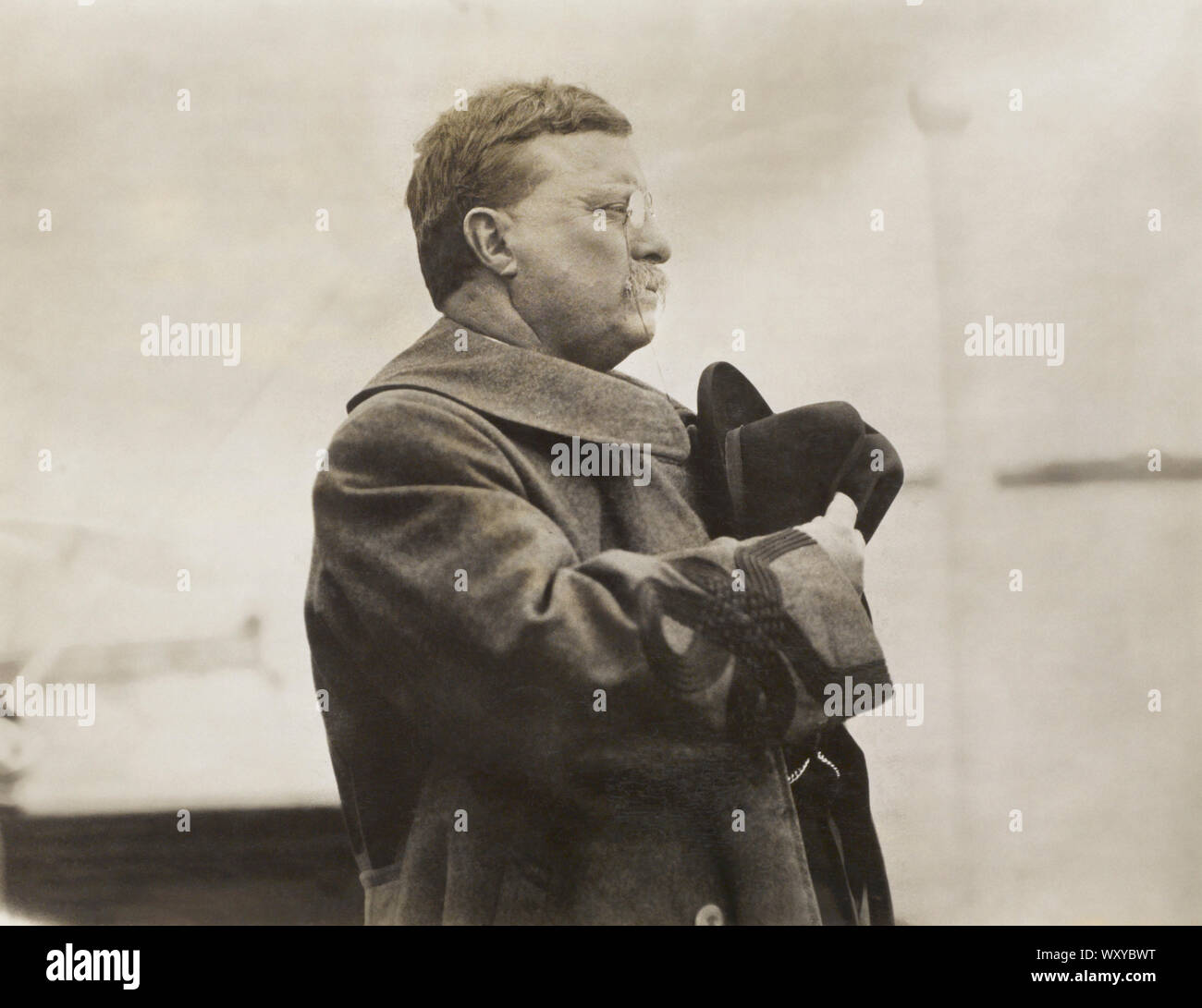 Theodore roosevelt saluting hi-res stock photography and images - Alamy