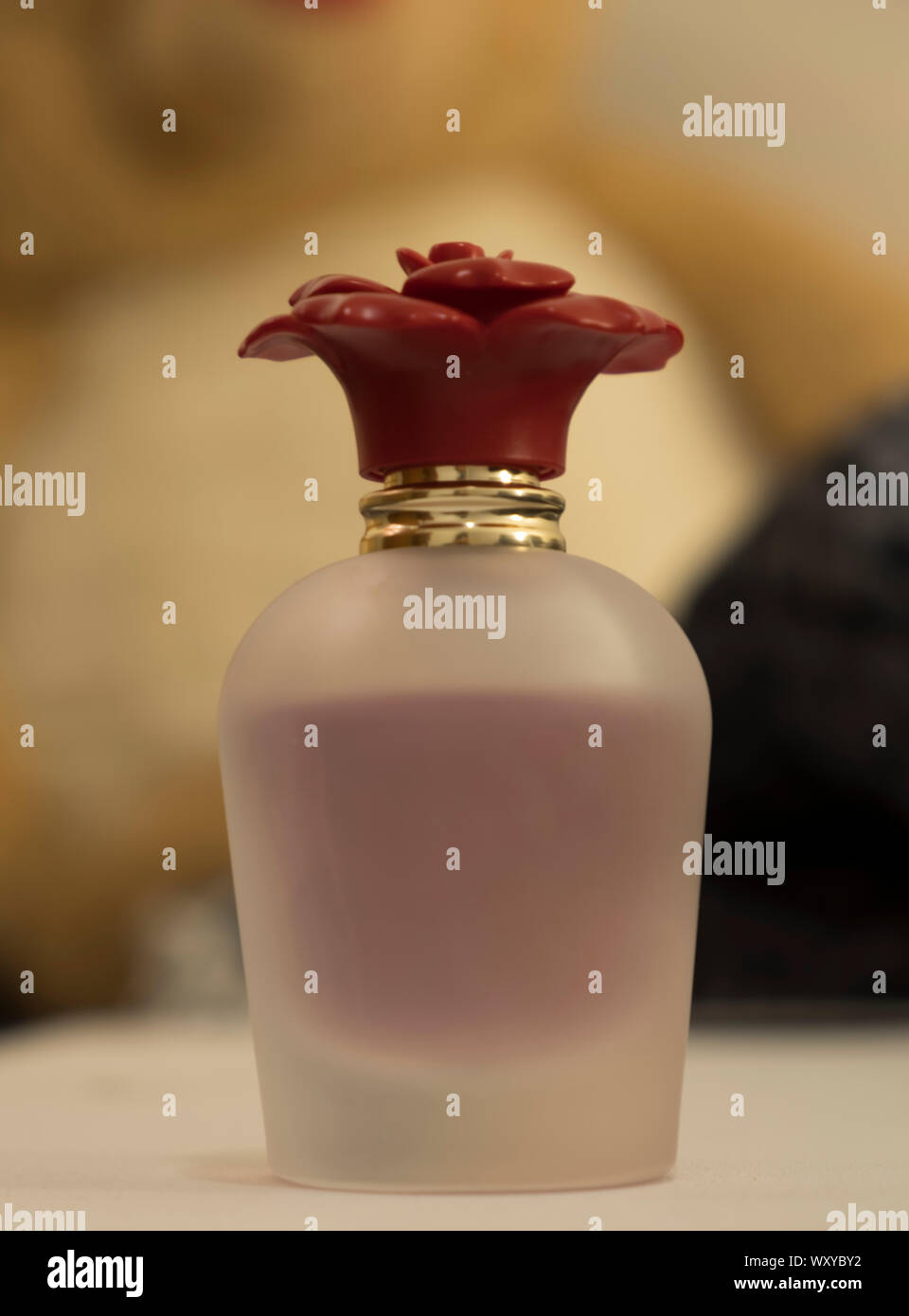 Women Fragrance with Rose cap Stock Photo - Alamy