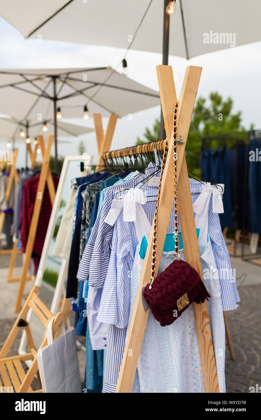 Woman racks outdoors hi-res stock photography and images - Alamy
