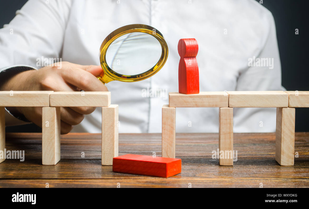 A businessman is studying a problem and ways to solve it. Wrong ...