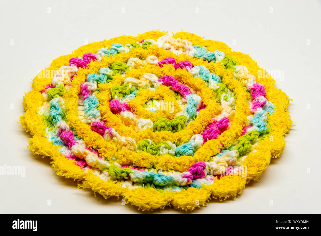 Knitted serviettes for the kitchen Stock Photo - Alamy