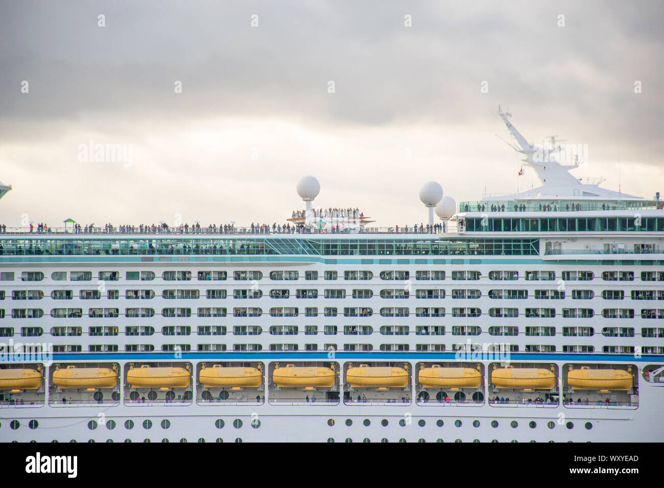 section of a large cruise ship Stock Photo - Alamy