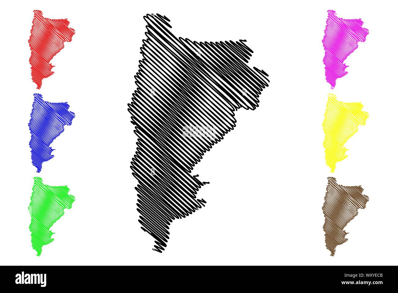 Balqa Governorate (Hashemite Kingdom of Jordan) map vector illustration ...