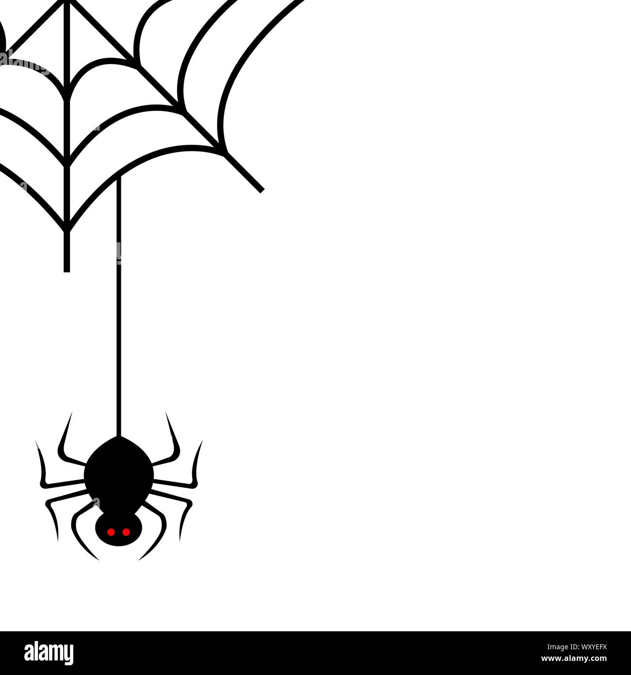 spider of halloween in cobweb Stock Vector Image & Art - Alamy