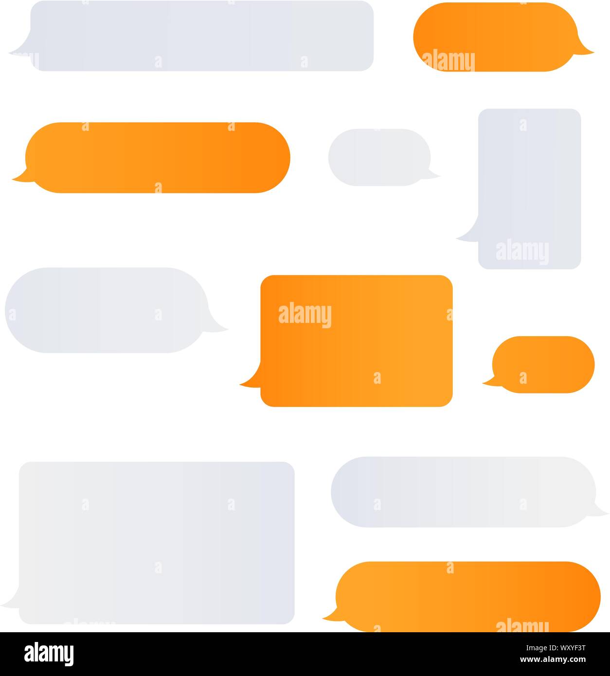 Design element vector of message bubbles. Chating concept Stock Vector ...