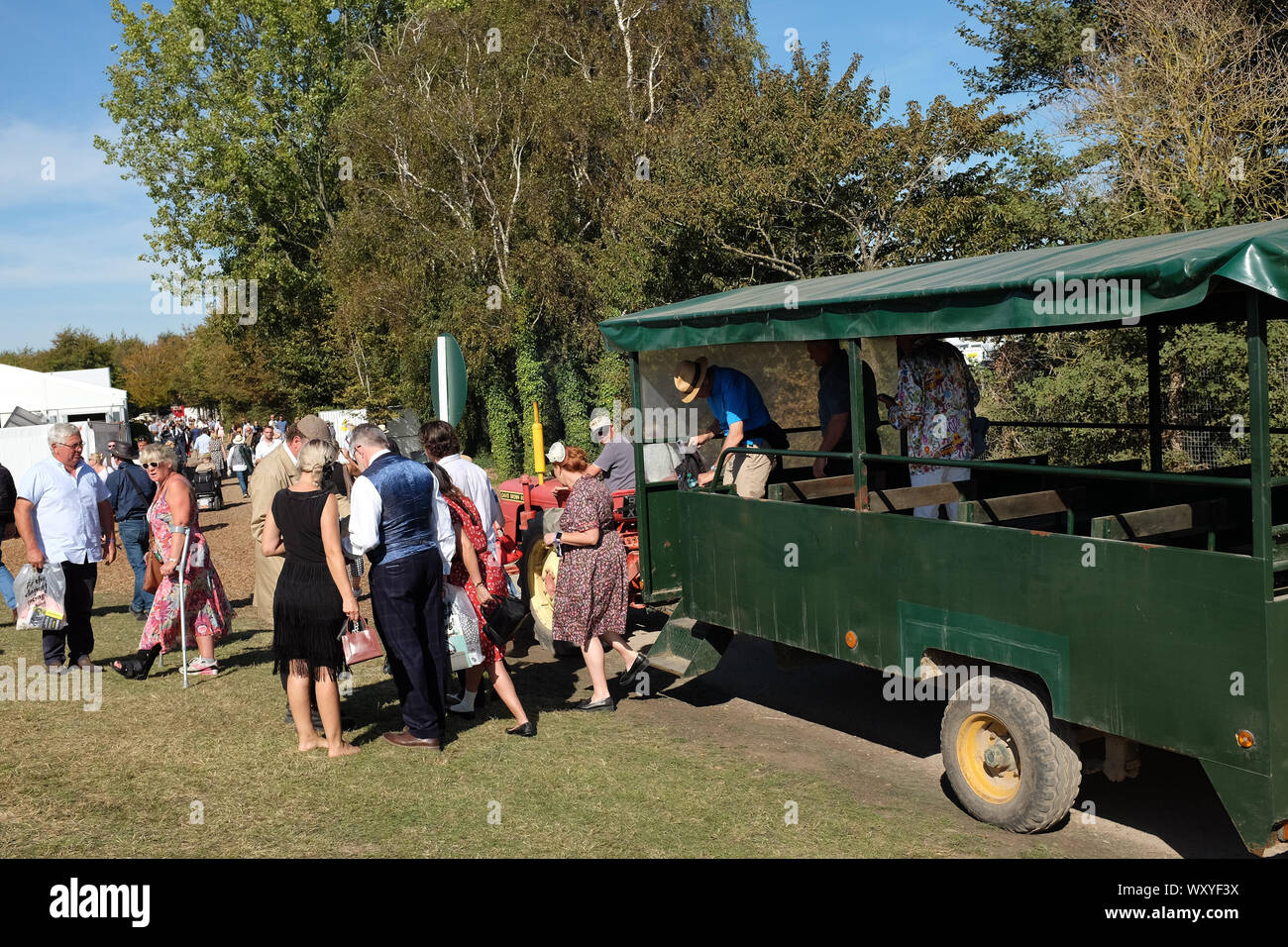 September 2019 - Tractor drawn trailer used at the Goodwood Revival ...