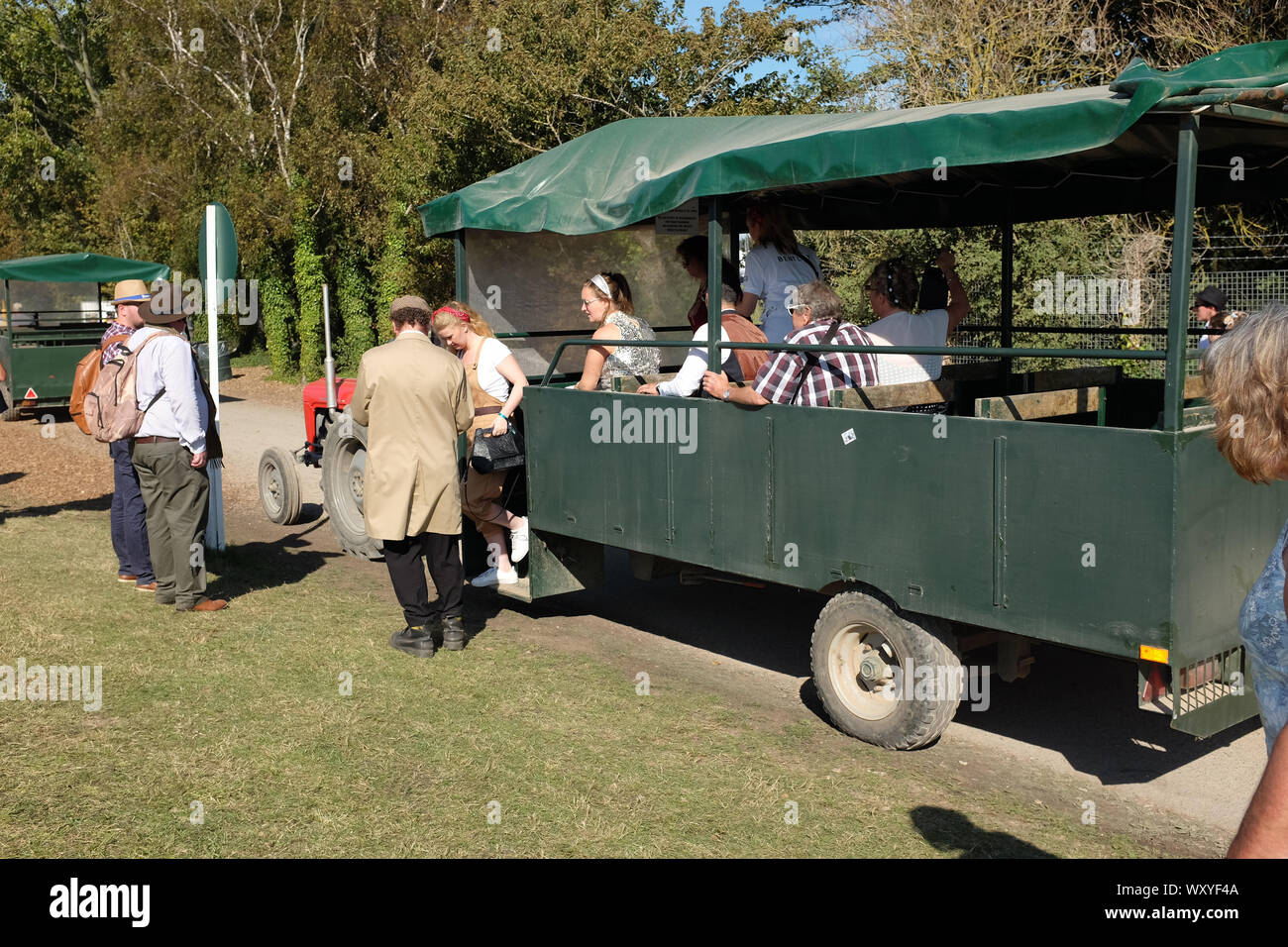 September 2019 - Tractor drawn trailer used at the Goodwood Revival ...