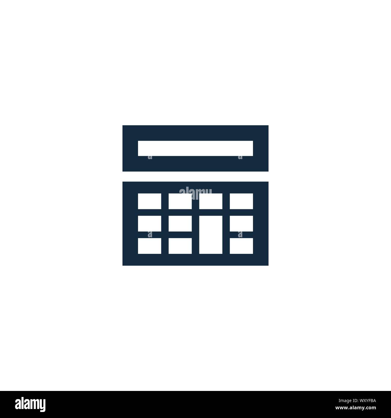 Calculator icon. Simple element illustration. Calculator symbol design ...