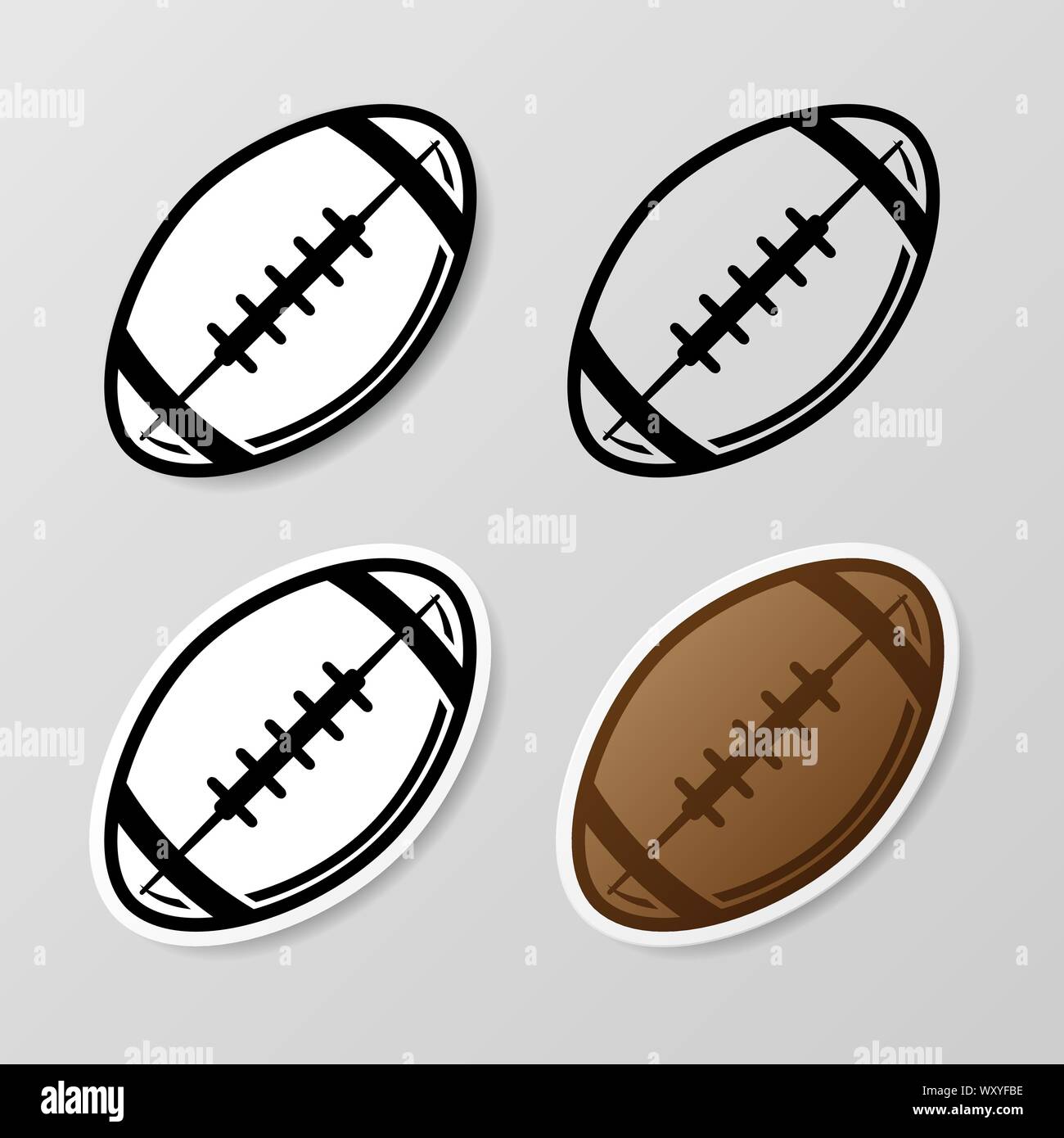 American football symbol hi-res stock photography and images - Alamy