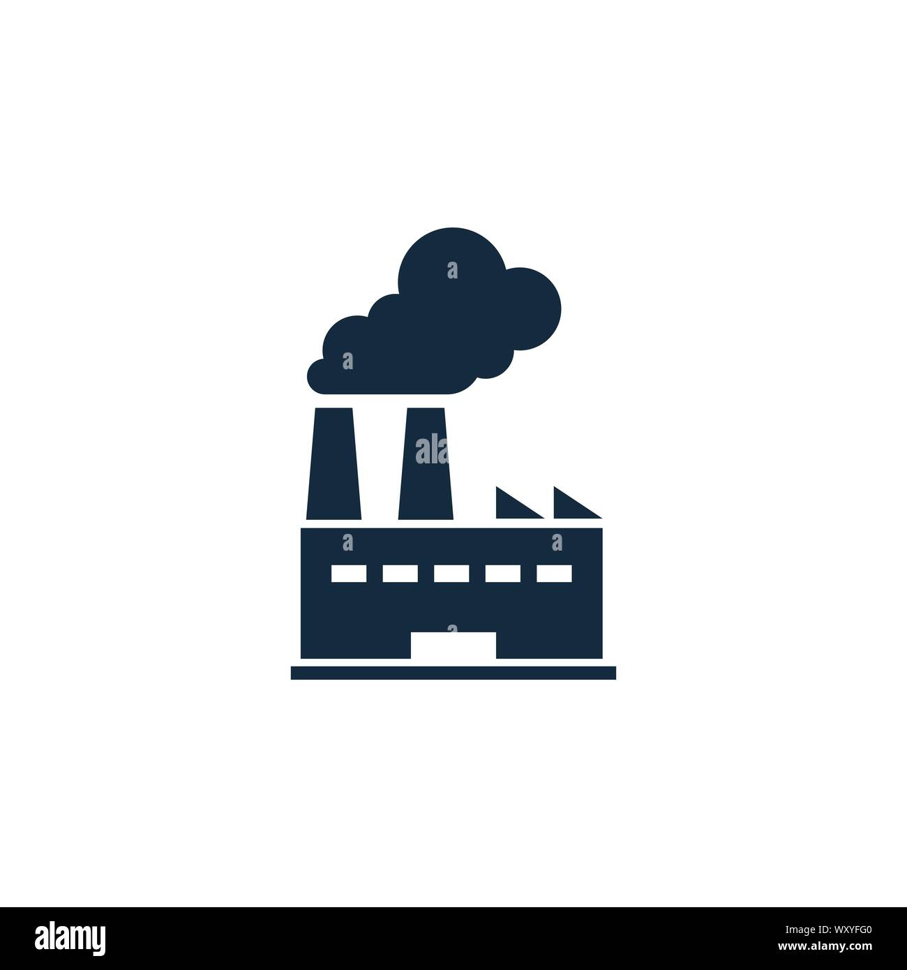 Factory icon. Simple element illustration. Factory symbol design ...