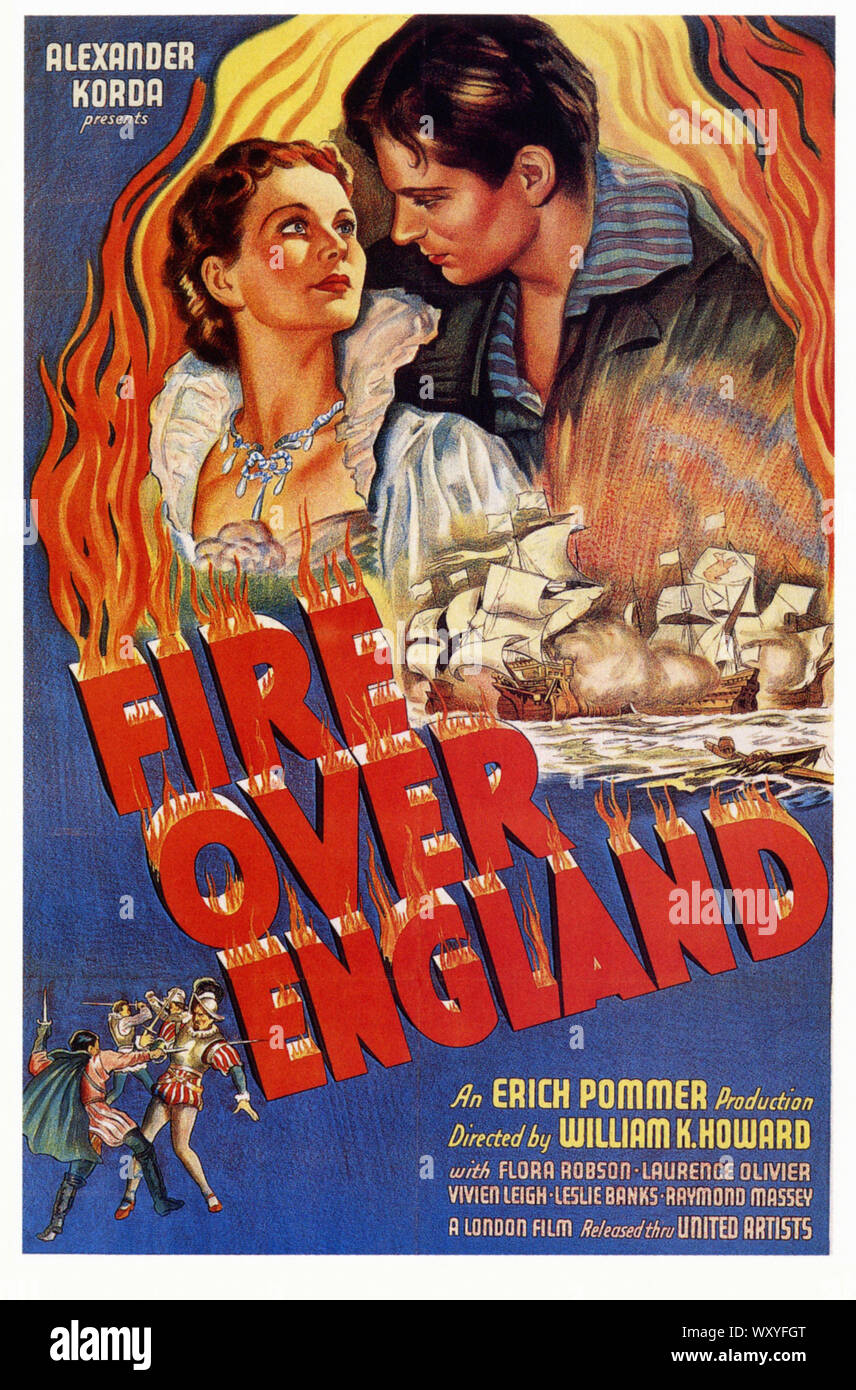 Fire over england vintage hi-res stock photography and images - Alamy