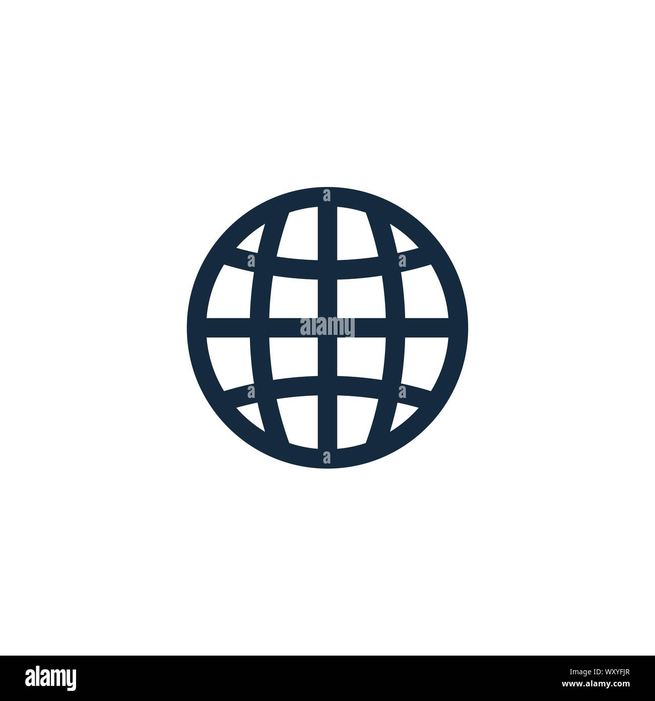 Globe icon. Simple element illustration. Globe symbol design template ...