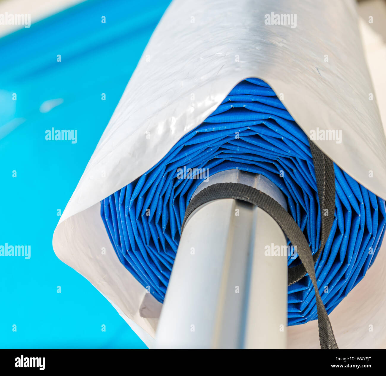 Solar pool cover hi-res stock photography and images - Alamy