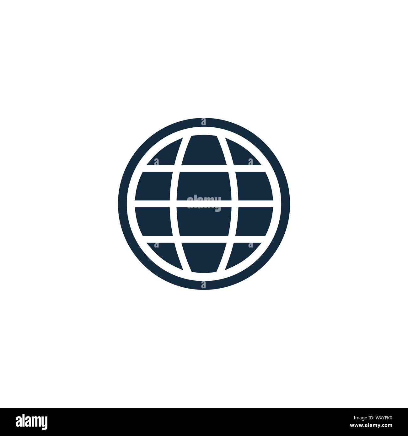 Globe icon. Simple element illustration. Globe symbol design template ...