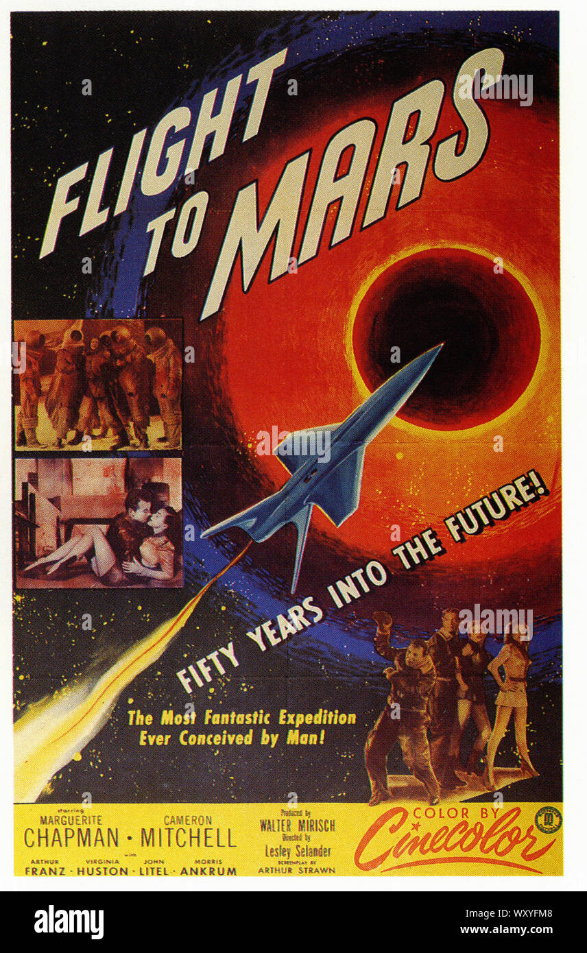 Flight to Mars 1951 - Vintage Movie Poster Stock Photo - Alamy