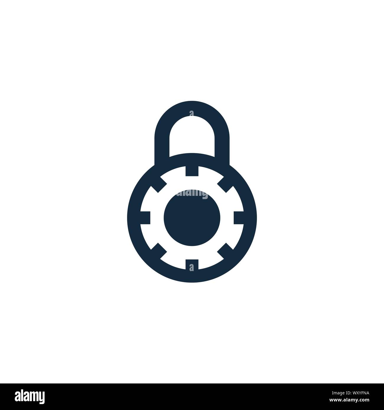 lock icon. Simple element illustration. lock symbol design template ...