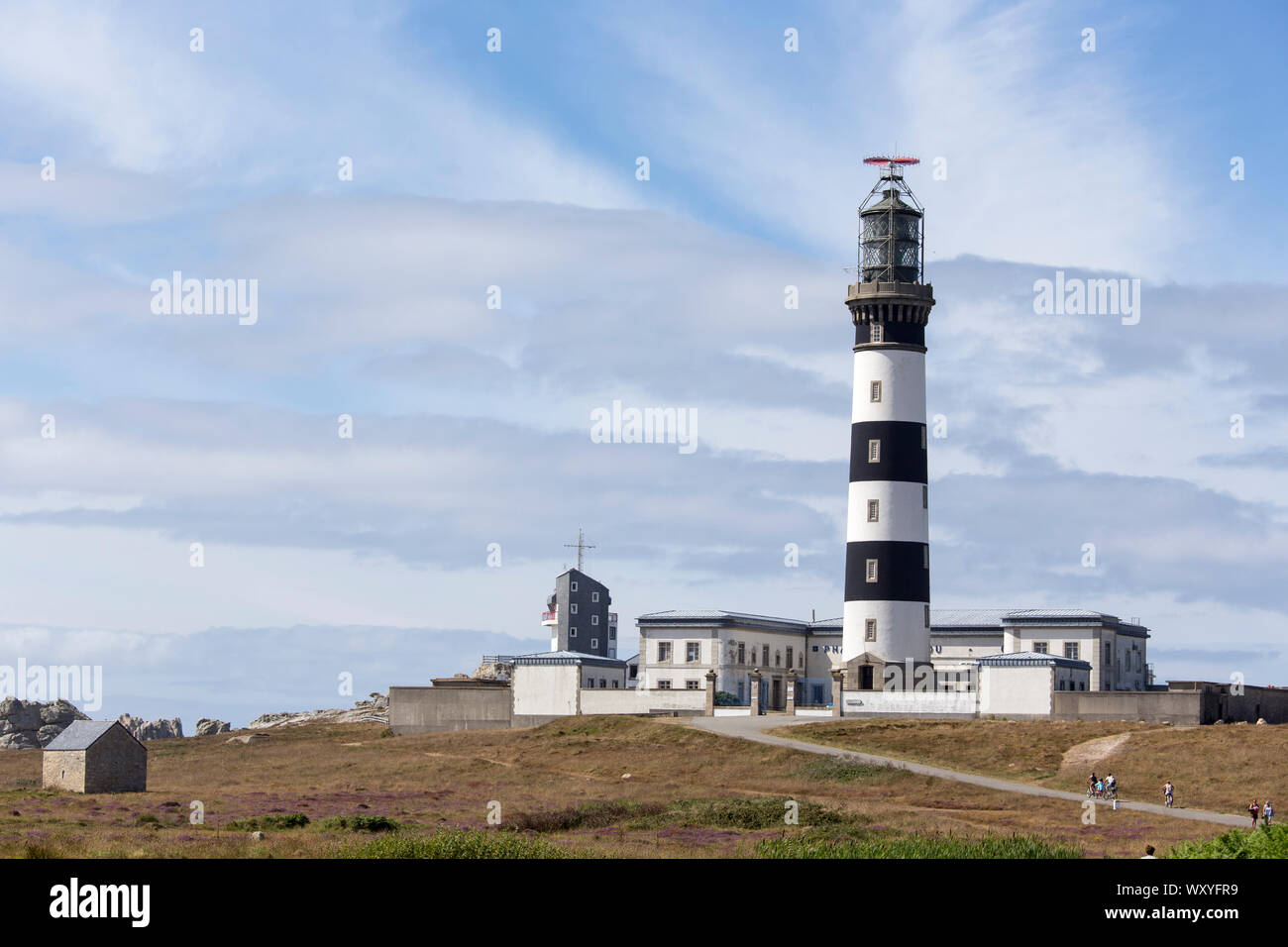 Ouessant island, France - August 18, 2016: lighthouse in the island of ...