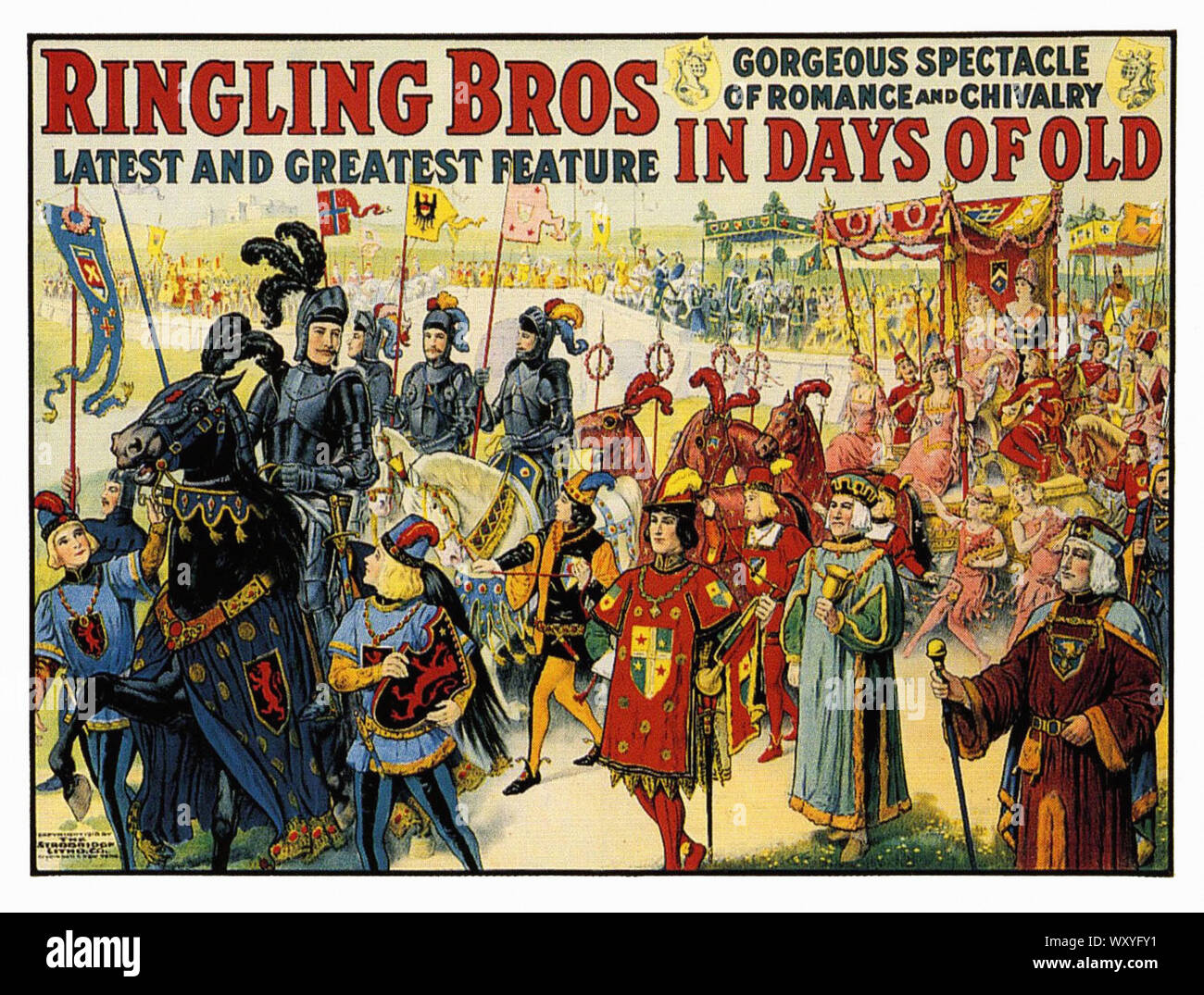 In Days of Old - Vintage Movie Poster Stock Photo - Alamy