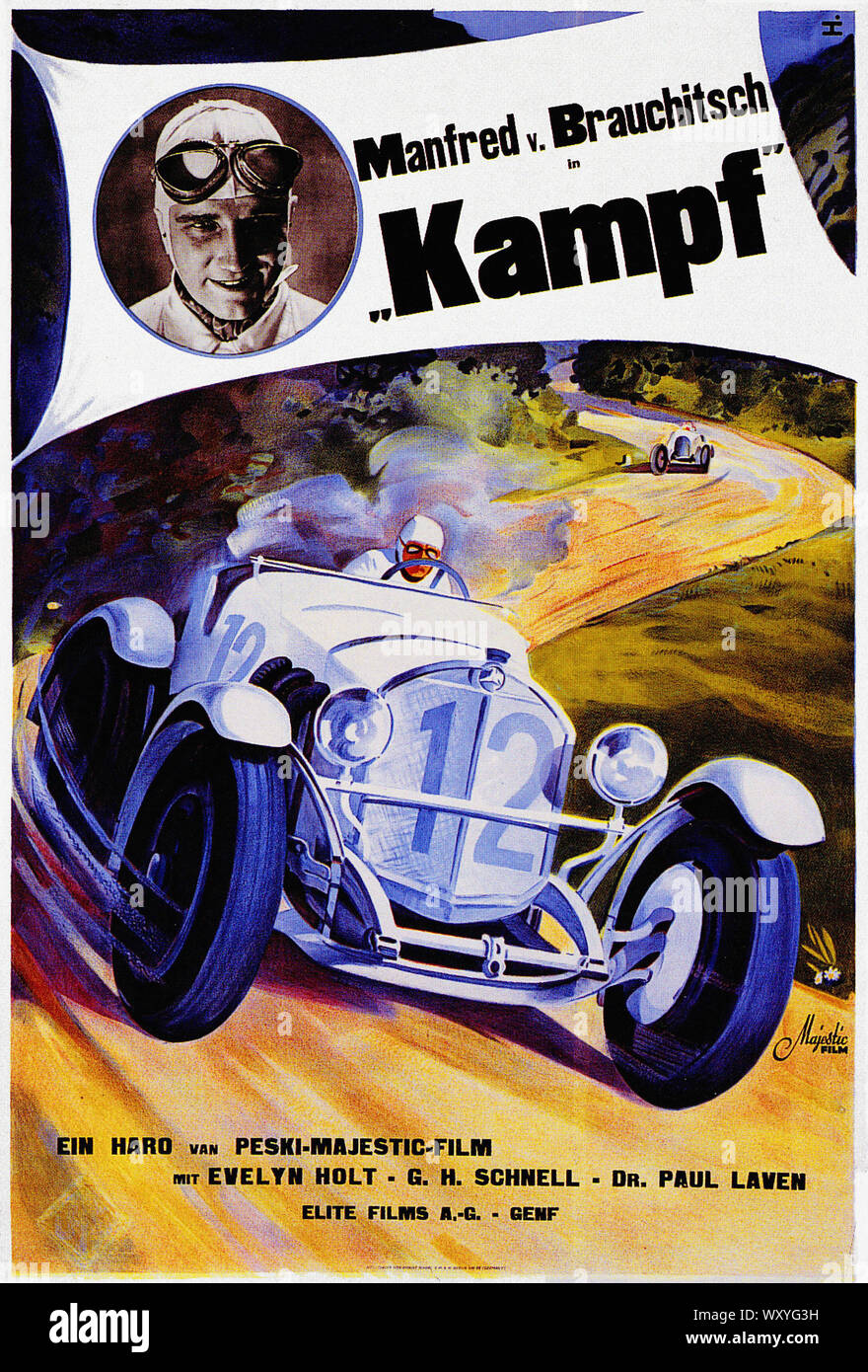 Manfreds Kampf - Vintage Movie Poster Stock Photo - Alamy