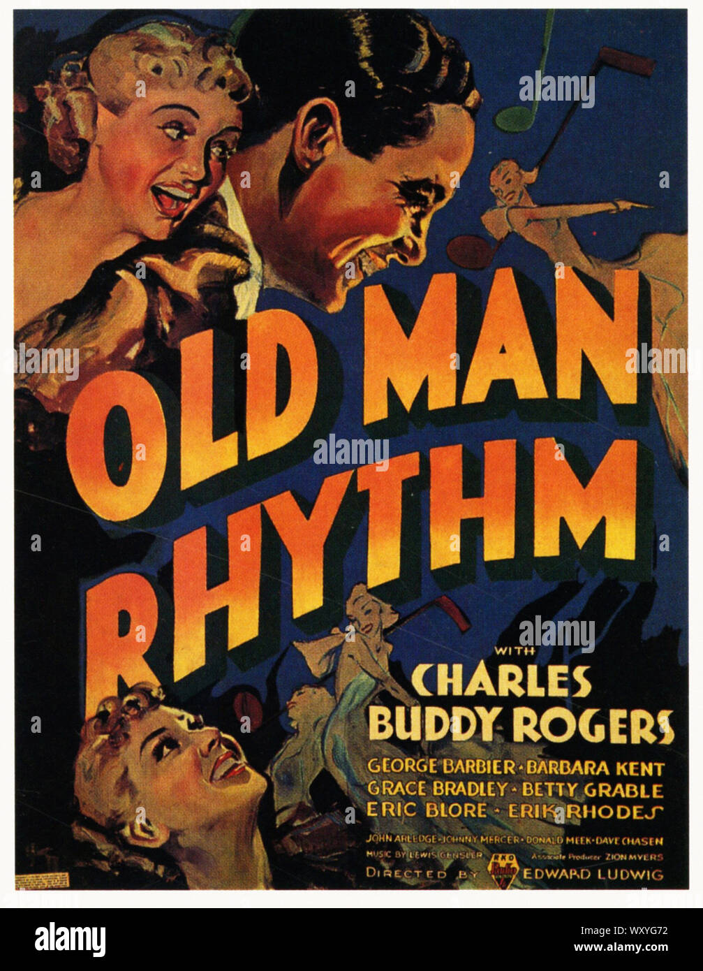 Old Man Rhythm - Vintage Movie Poster Stock Photo - Alamy