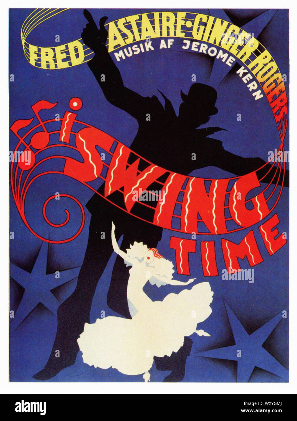 Swing Time - Vintage Movie Poster Stock Photo - Alamy