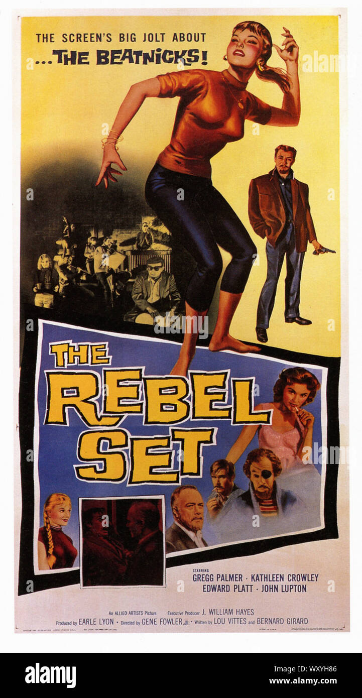 The Rebel Set - Vintage Movie Poster Stock Photo - Alamy