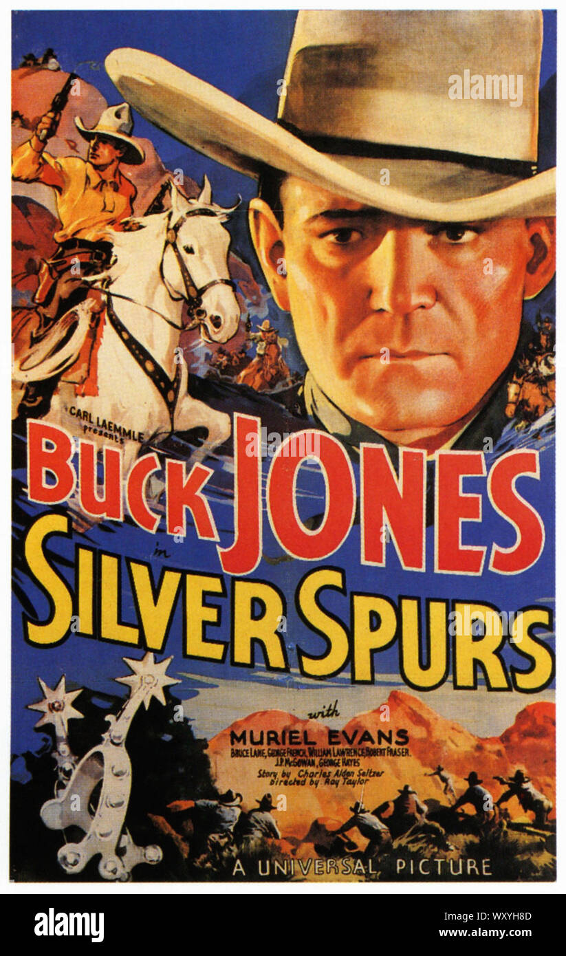 The Silver Spurs - Vintage Movie Poster Stock Photo - Alamy
