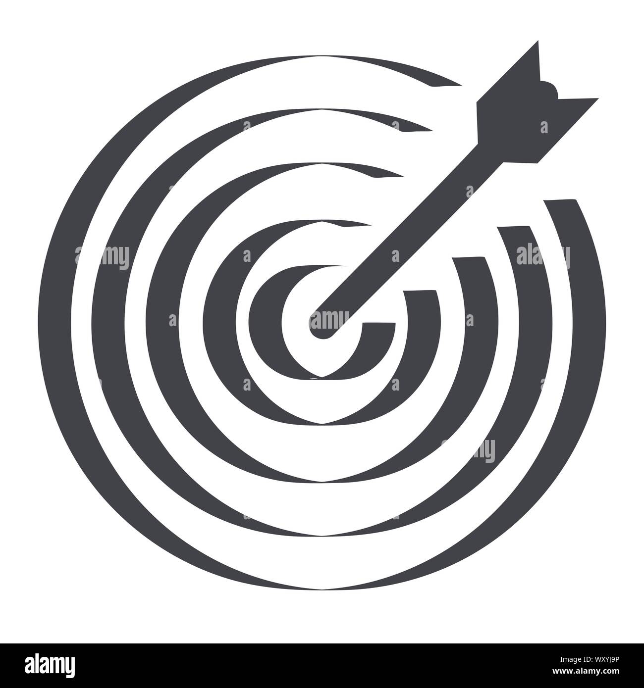 Icon marketing target graphic design single icon illustration Stock ...
