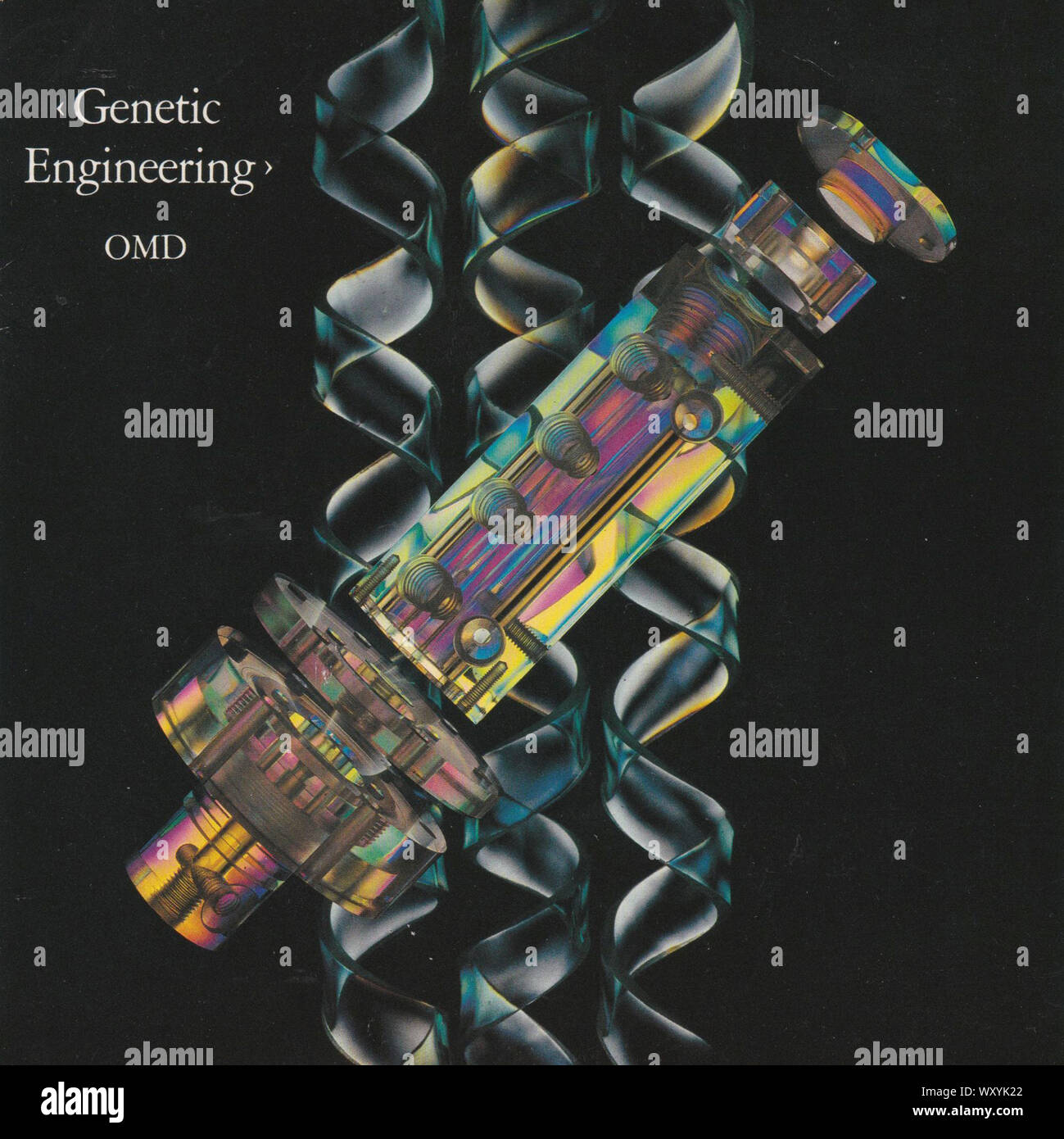 OMD - Genetic Engineering - Vintage 7'' inches record cover Stock Photo ...