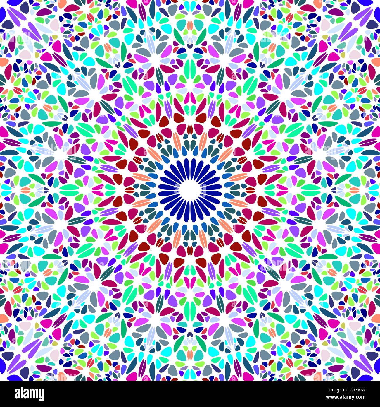 Geometrical Dynamic Round Ornament Pattern Mandala Background Design Circular Abstract Vector