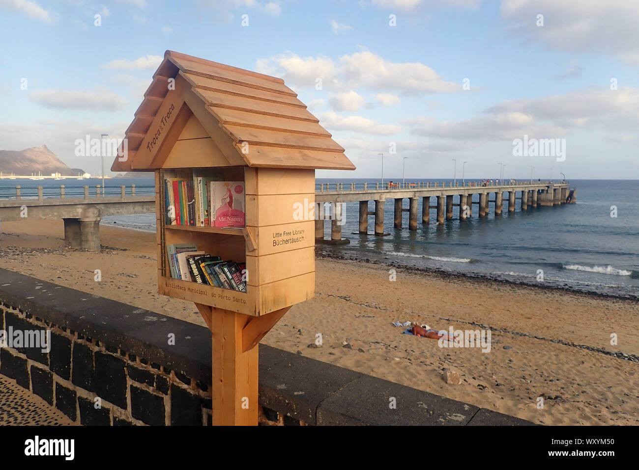 Little Free Library Beach Village Baleira Porto Santo Island Madeira ...