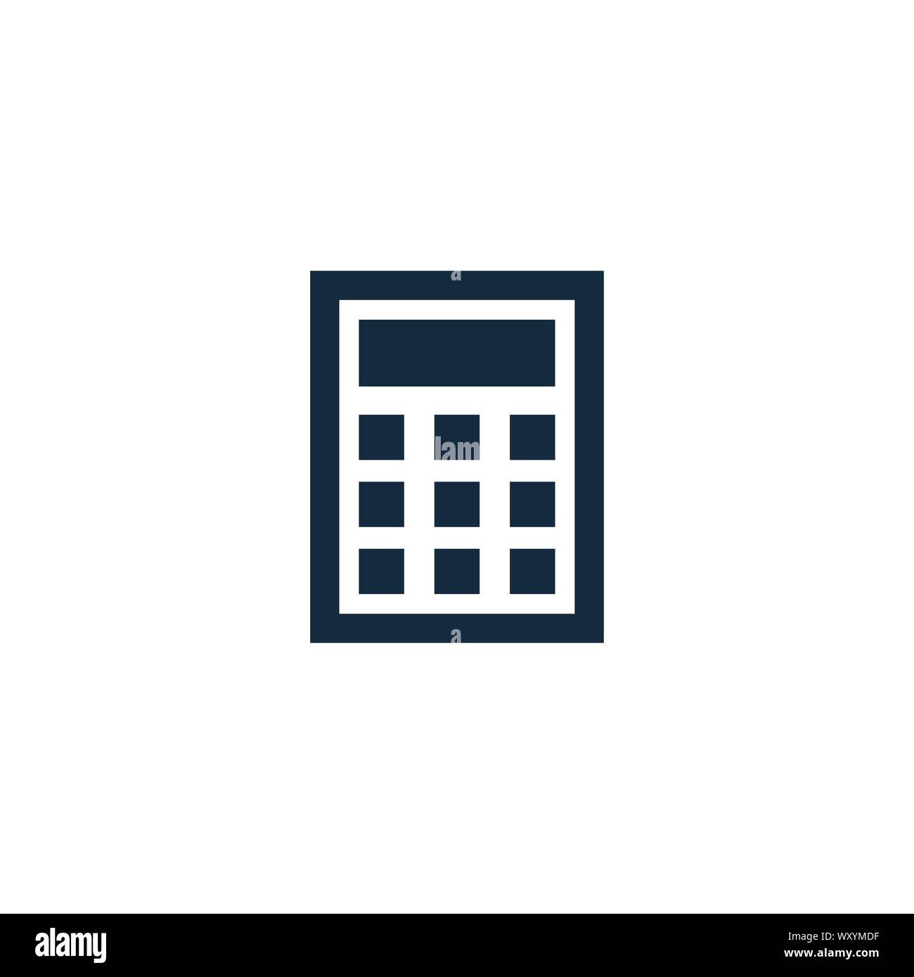 Calculator icon. Simple element illustration. Calculator symbol design ...