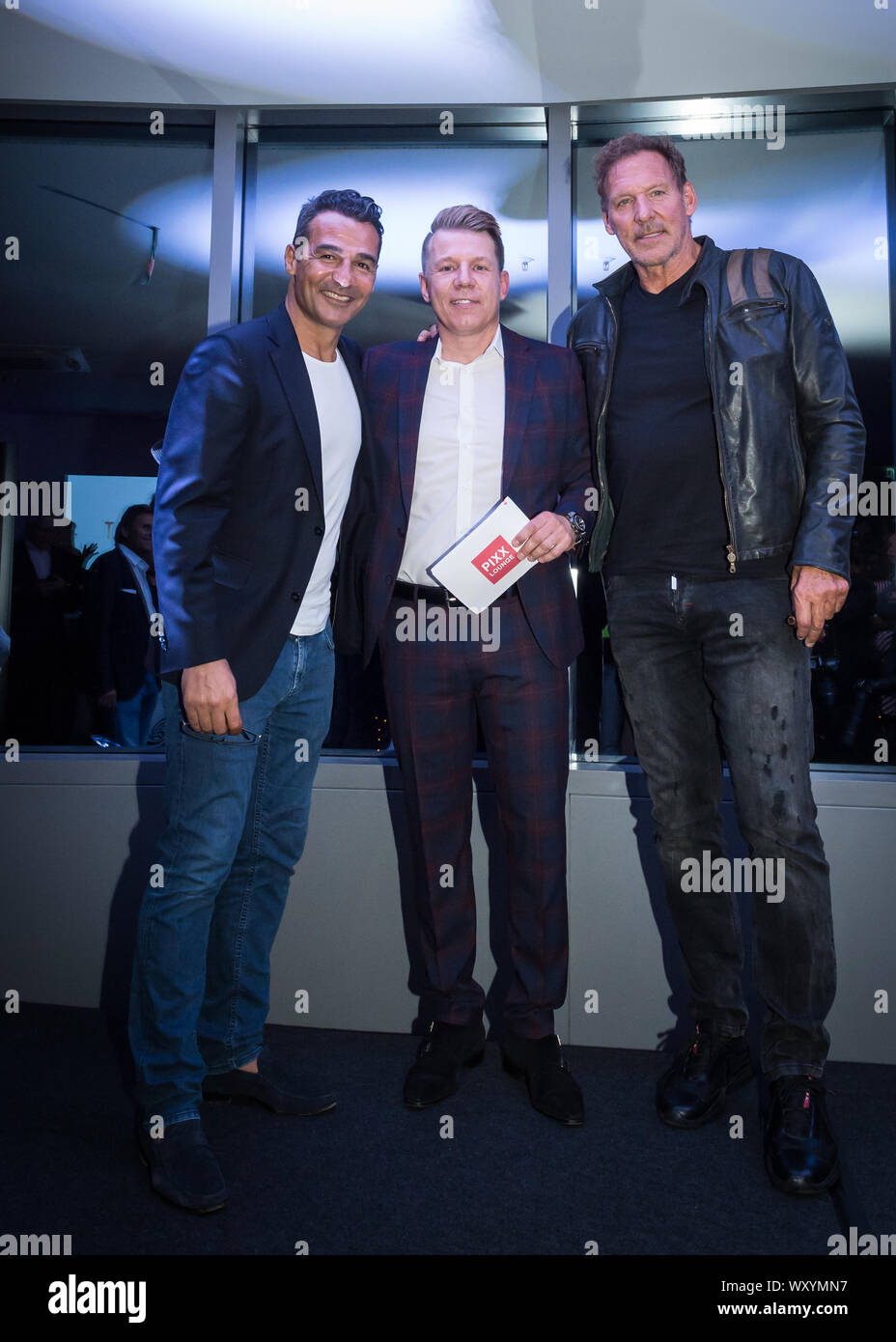 Erol Sander, Axel Kahn und Ralf Moeller beim Pixx Lounge Event in den ...