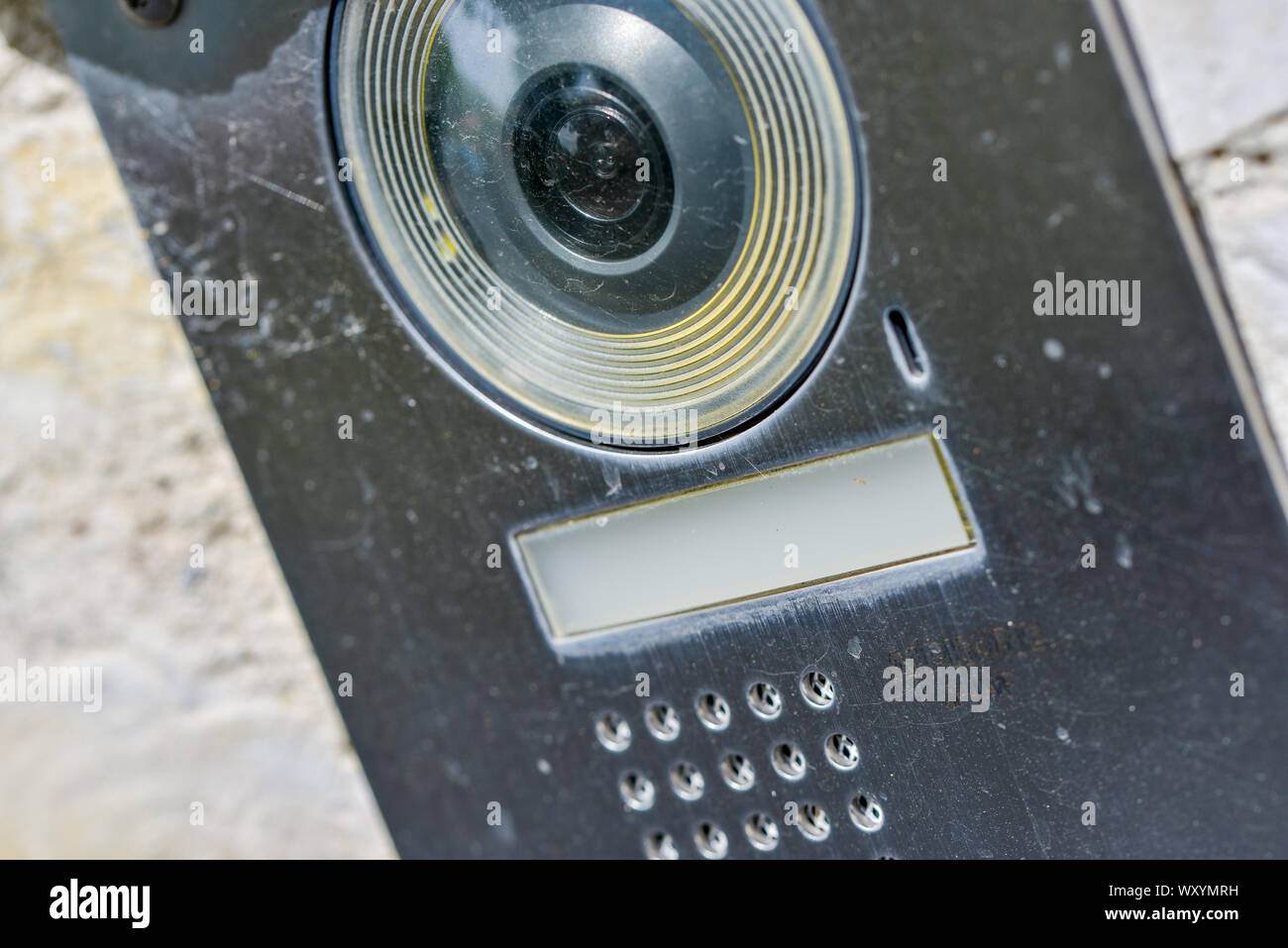 Video intercom in the entry of a house Stock Photo - Alamy