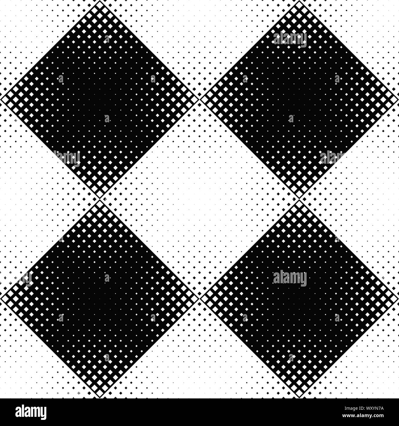 Abstract Geometrical Seamless Square Pattern Background Monochrome Vector Design From Squares