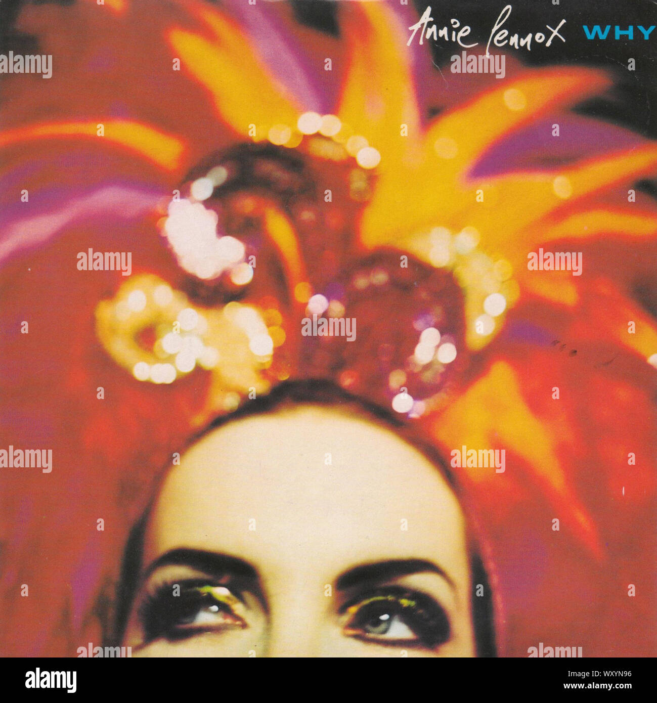 Annie Lennox - Why - Vintage 7'' inches record cover Stock Photo - Alamy
