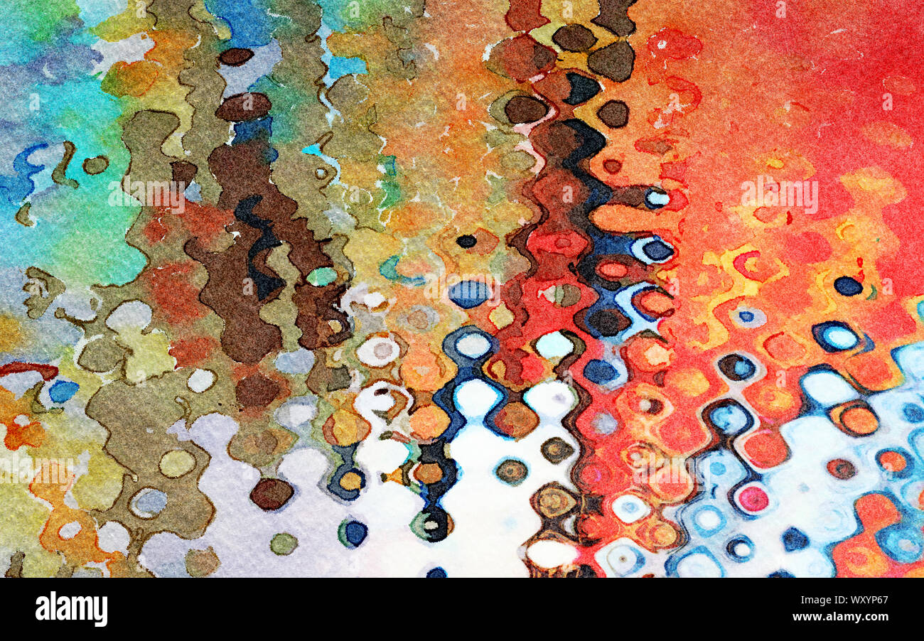 Abstract contemporary background. Watercolor texture pattern. Oil ...