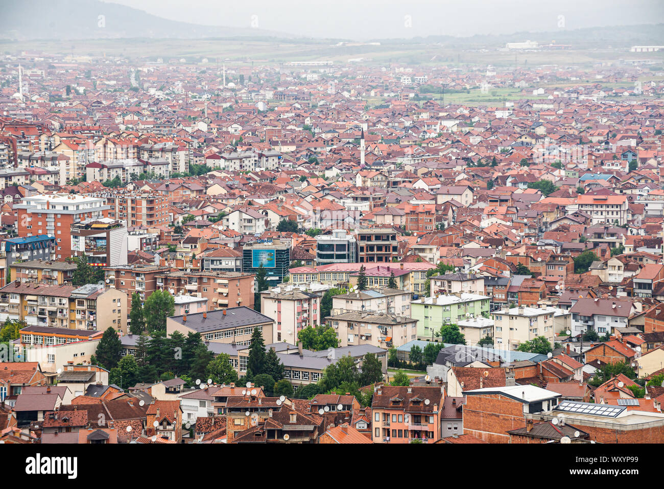 Prizren, Kosovo - July 29, 2019. Detail of houses of center Stock Photo ...