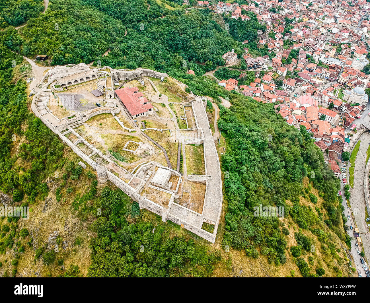 Fortress above city of Prizren in Kosovo, Europe Stock Photo - Alamy