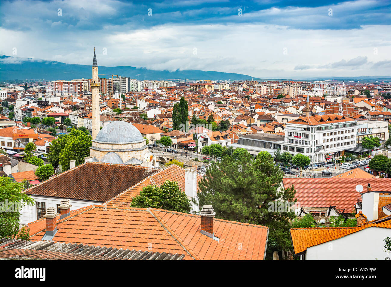 Panoramic view on Prizren city, Kosovo Stock Photo - Alamy