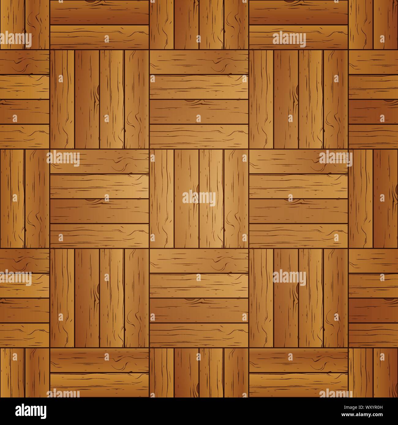 Seamless pattern of realistic wooden plank, vector illustration Stock ...