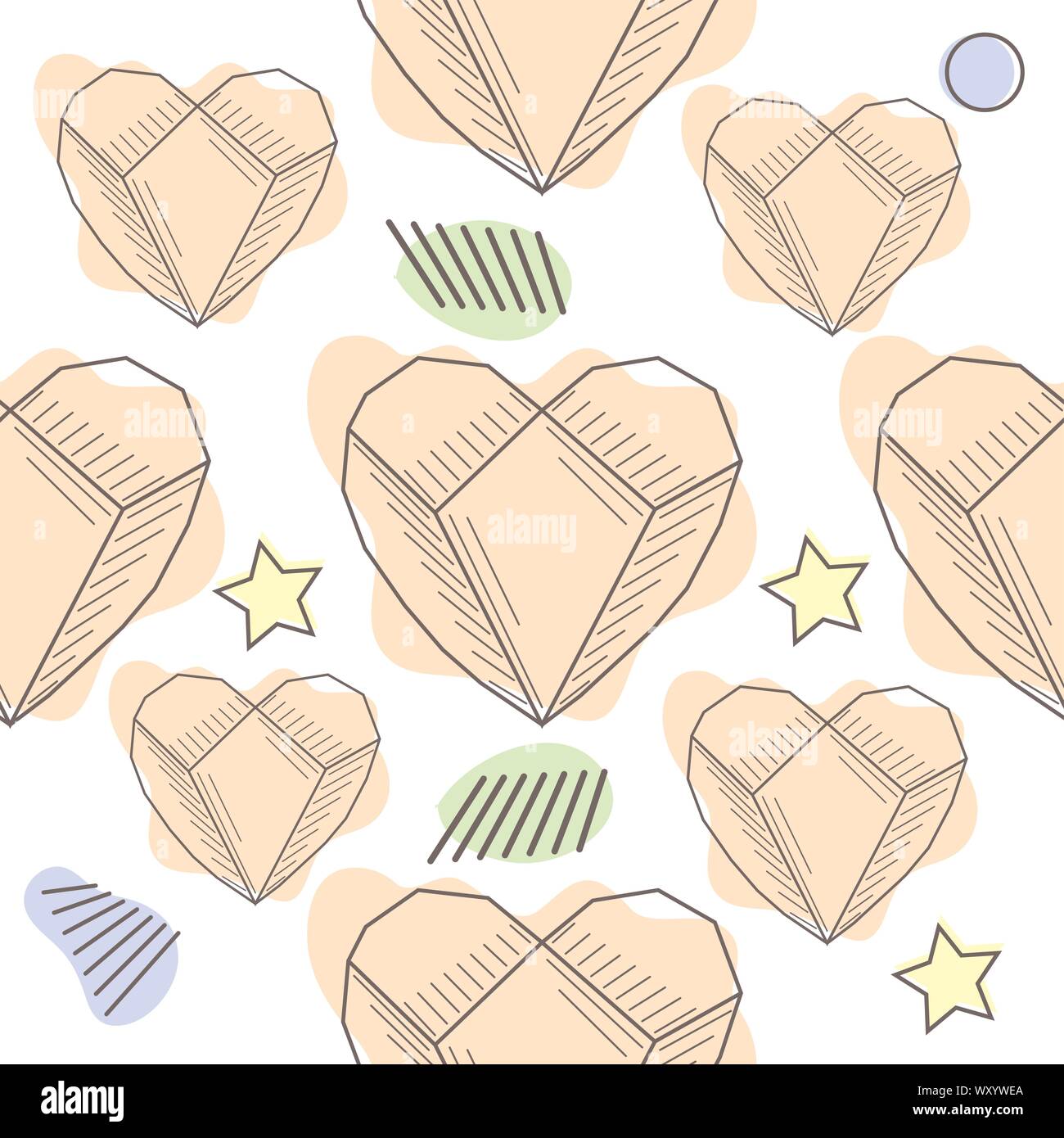 Seamless pastel diamonds pattern. Background with colorful gemstones ...