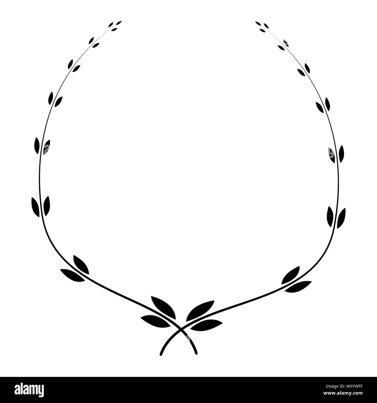 Laurel wreath. Decorative element. Vector illustration eps10 Stock ...