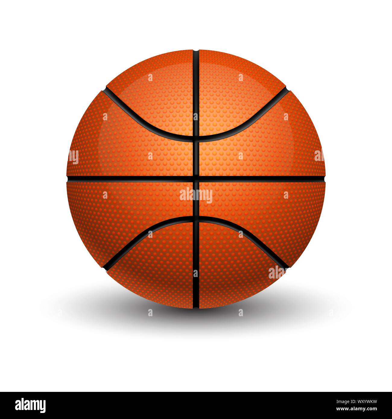 Basketball with shadow Stock Vector Images - Alamy