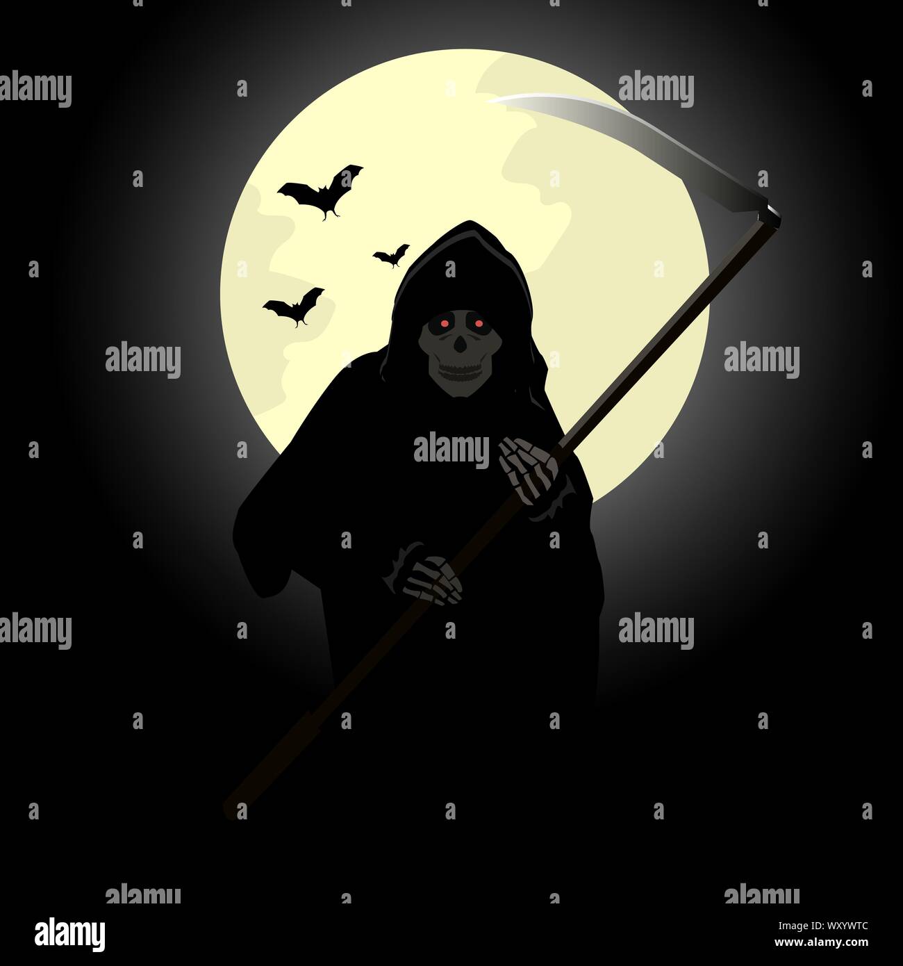 Death with a scythe Stock Vector Images - Alamy