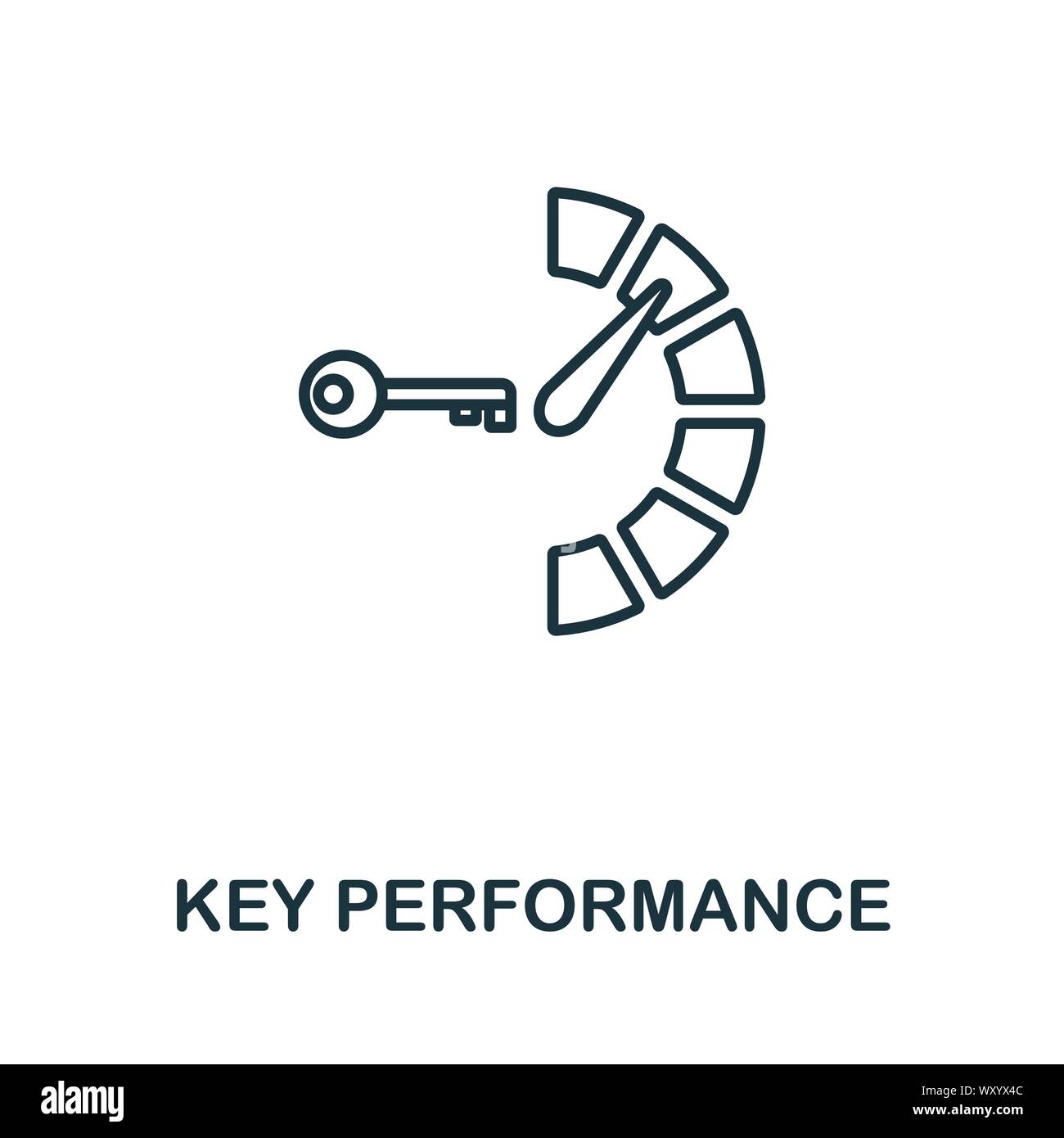 Key Performance outline icon. Thin line concept element from customer ...