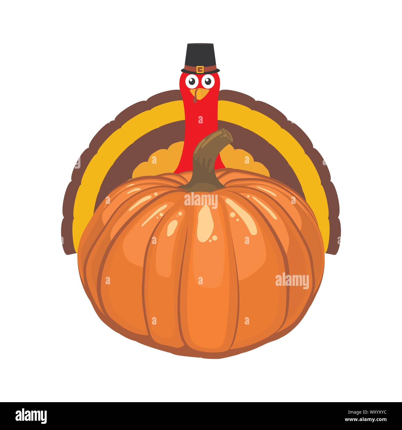 Thanksgiving sign cartoon turkey Cut Out Stock Images & Pictures - Alamy