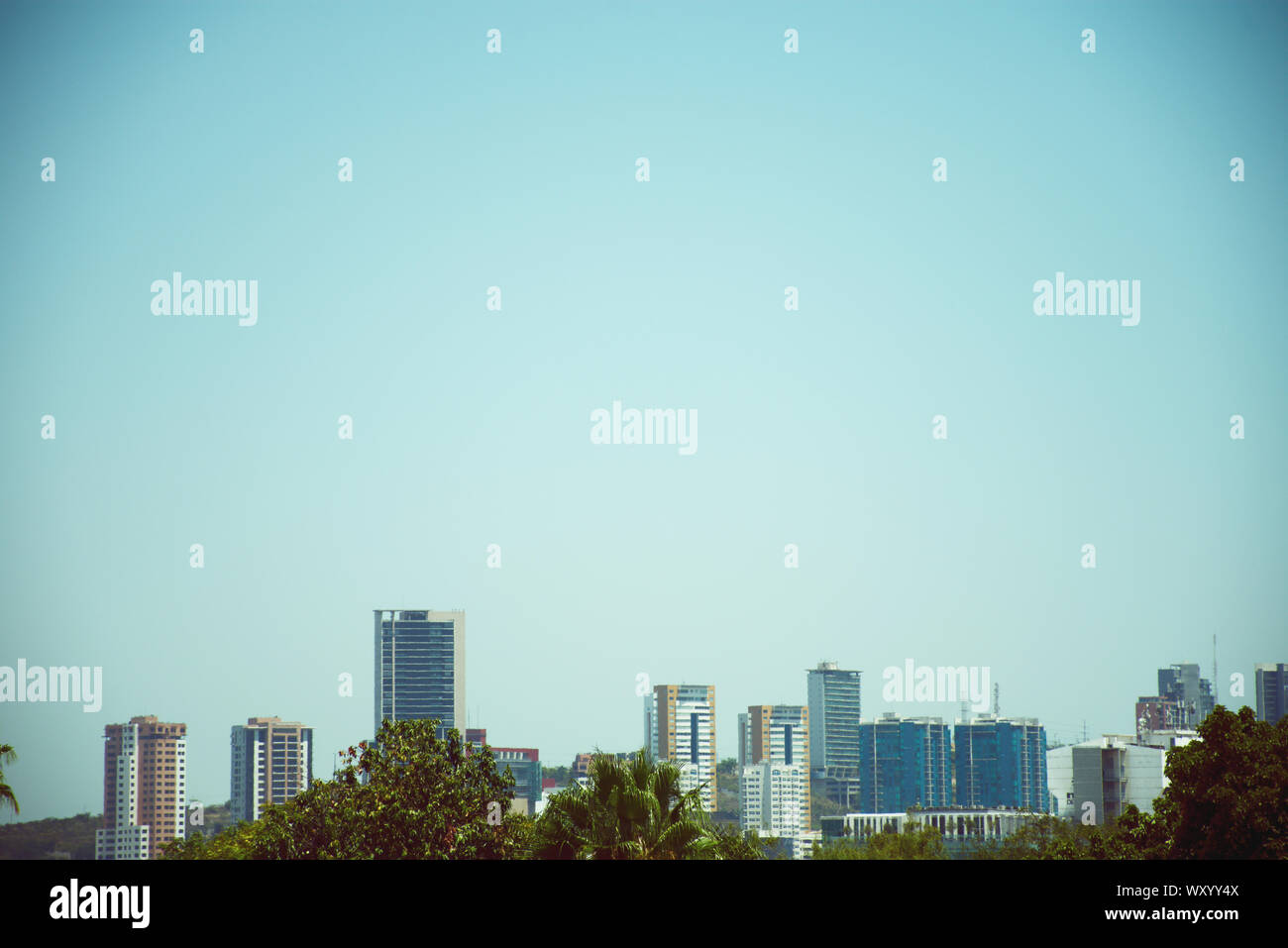 View of the buildings of the City of Monterrey Stock Photo - Alamy