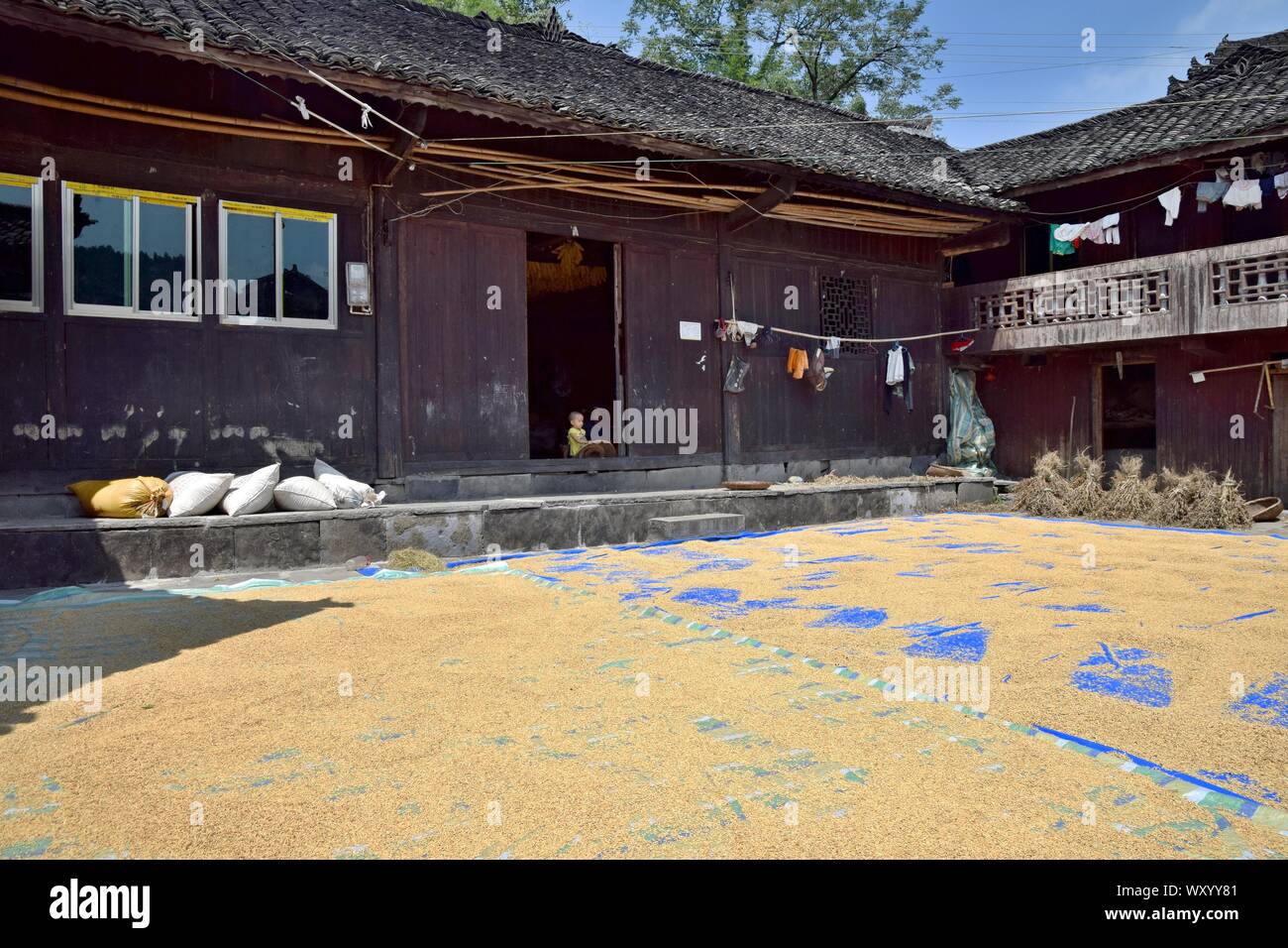 The Hongjiang Ancient Town, a scenic spot in Hunan province in China ...